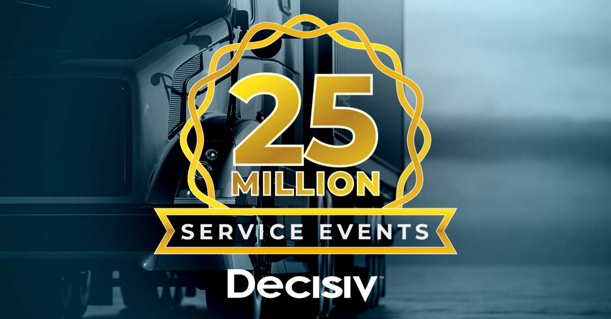 Decisiv Surpasses 25 Million Service Event Milestone on its SRM Platform – Decisiv